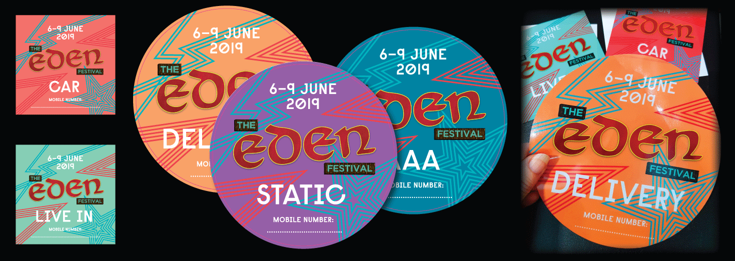 Festival and Event Window Stickers printed | quick turnarounds I Harris ...